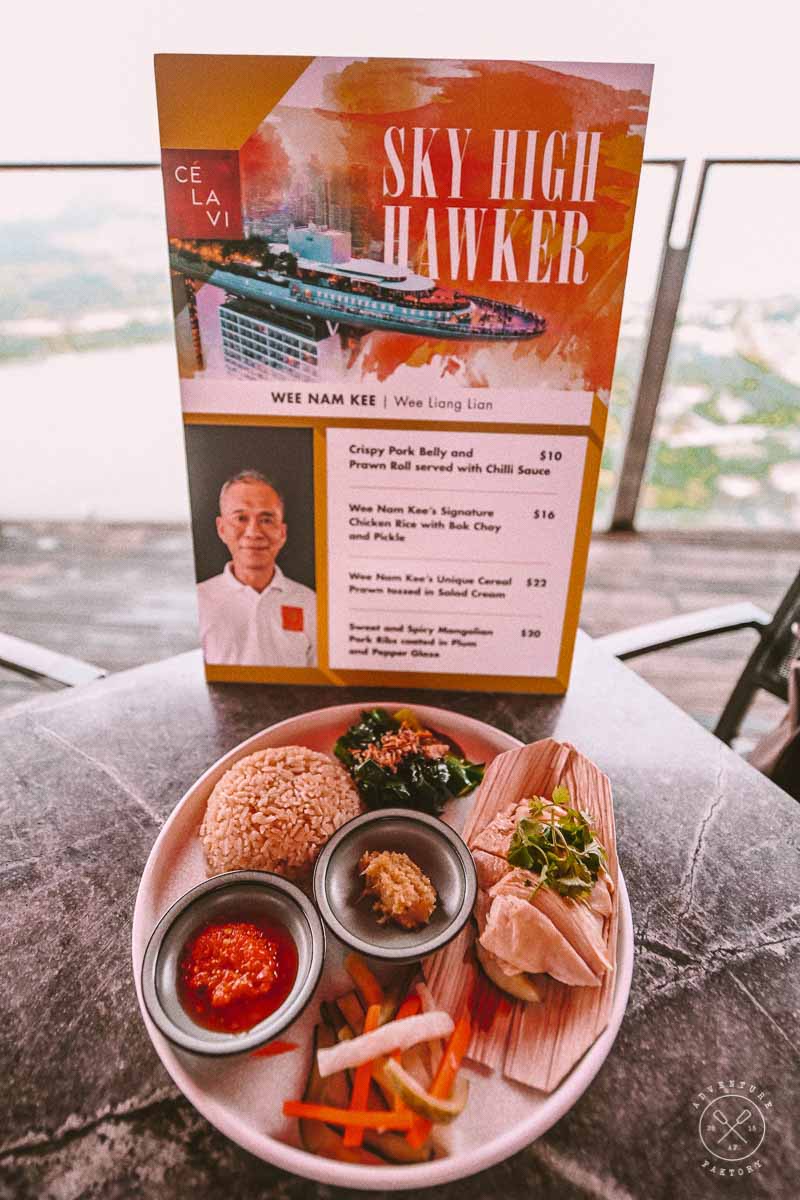 Ce La Vi Sky High Hawker Experience @ Marina Bay Sands ...